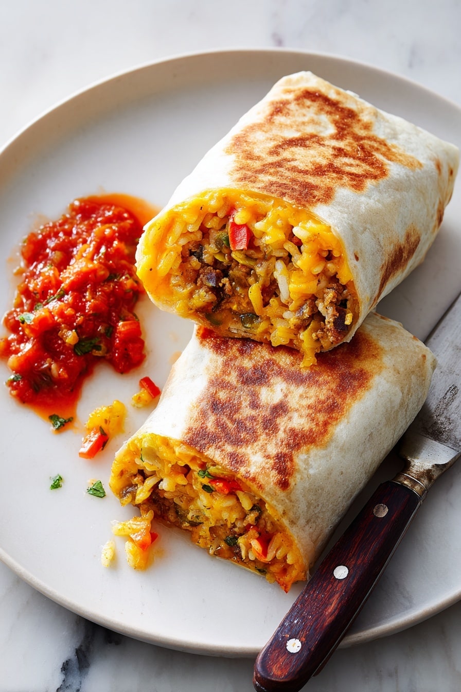 Easy Homemade Brown Rice and Bean Burritos | Deliciously Healthy