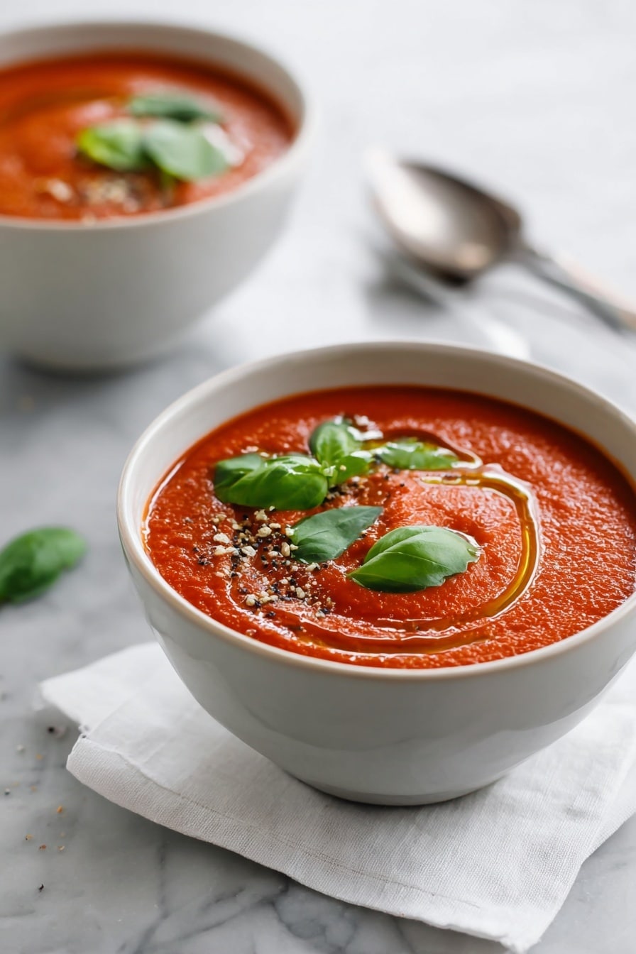 Roasted Red Pepper Tomato Soup: Vibrant & Smoky Delight