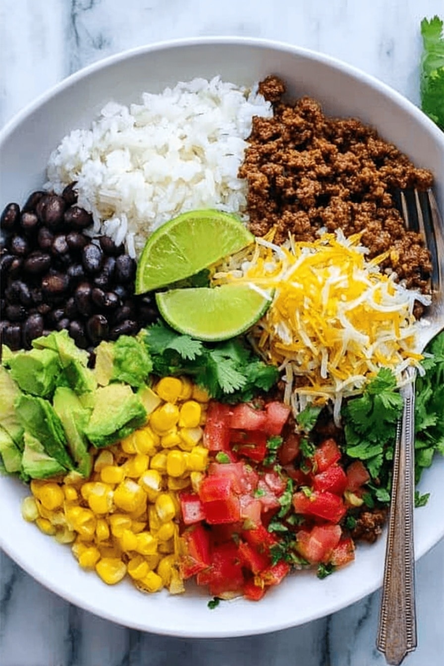 Easy Chicken Taco Bowl | Quick & Flavorful Dinner Idea